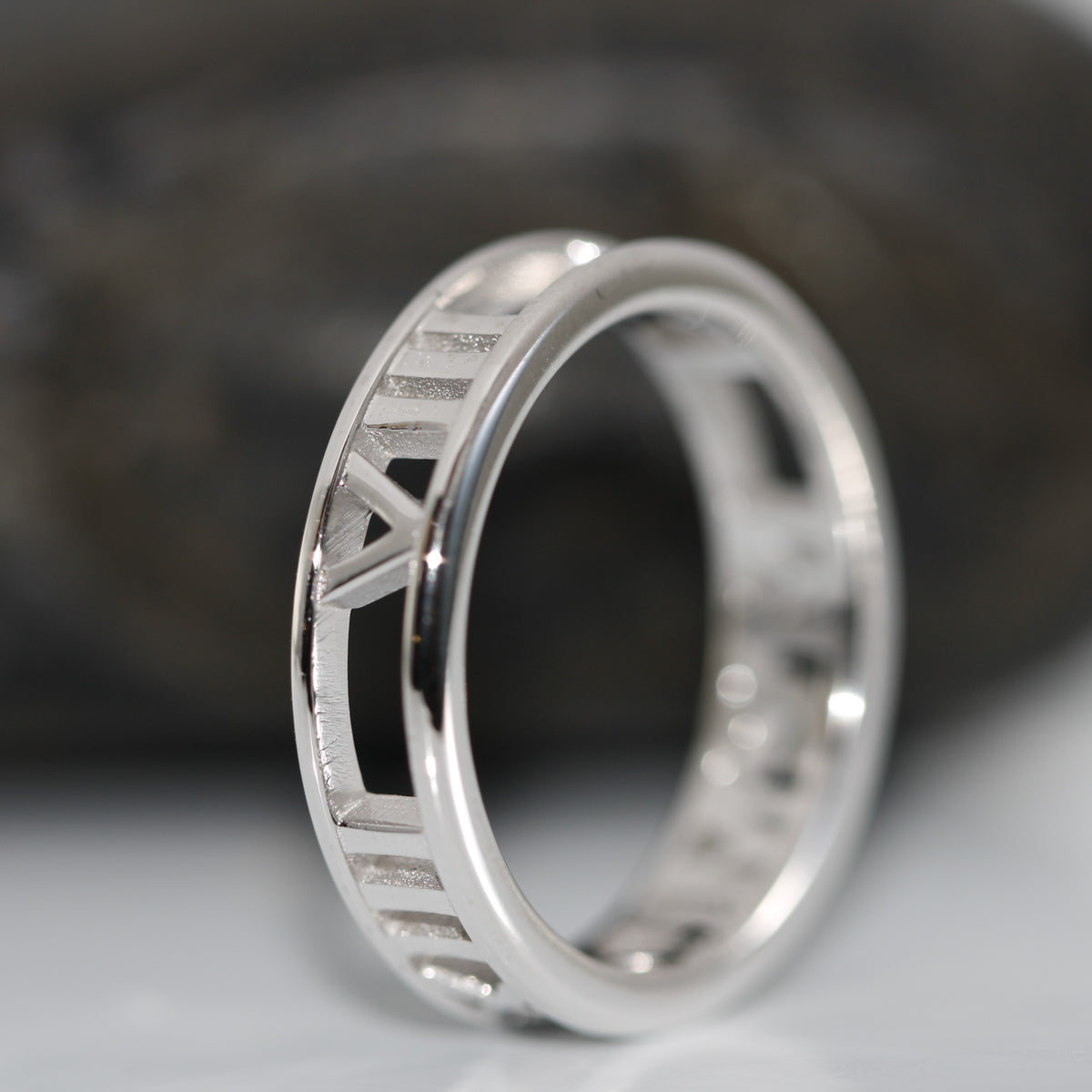 Personalized Date Ring Custom Roman Numeral Ring – Love JC Ring